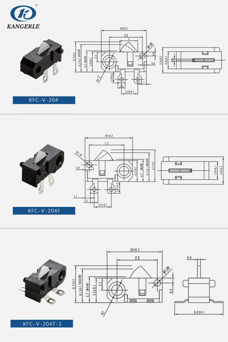 Mini Micro Detector Switch with Terminals SPST Circuit for Wholesale ...