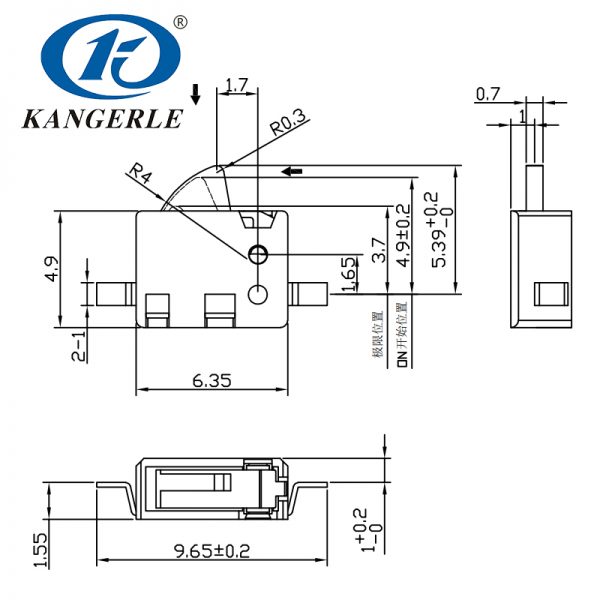 DIP Sub-Miniature Detector Switch DC30V 0.1mA From KANGERLE - KANGERLE ...