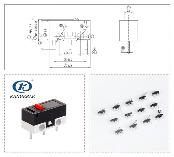 Miniature Micro Switch NO NC with PCB terminal from KANGERLE - KANGERLE ...